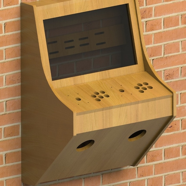 Upright Arcade Machine Design Plans Digital | 2 Player | 3/4" Material ...