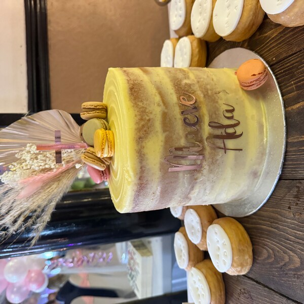 Hand Painted Girls Floral Wooden Door Sign: Personalised Kids Room ...