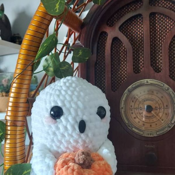 Mini Ghosts With Removable Hats Crochet Plushie Halloween Spooky Season ...