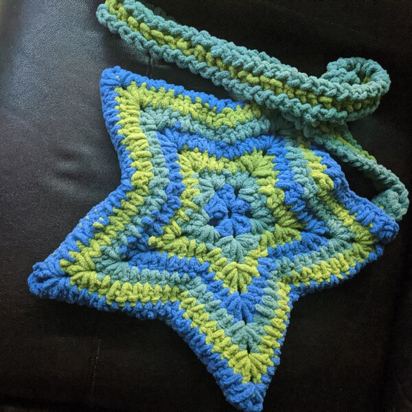Rainbow Star Purse Digital Crochet Pattern, Instant Download Star Cross ...