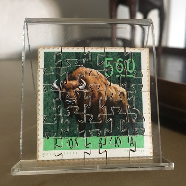 CUSTOM ORDERS for Postage Stamp Puzzles by Clif Nelson Miniature Scroll ...