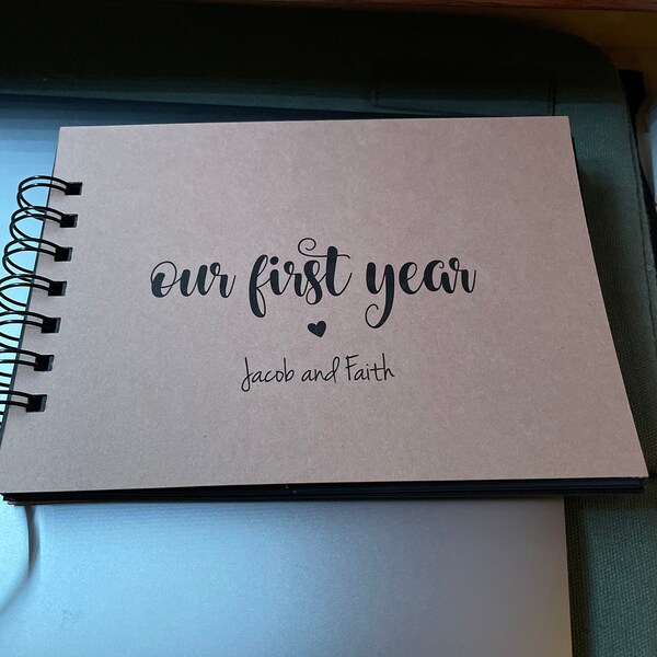 Our First Year | Notebook | Journal | Scrapbook | Smashbook | Valentine ...