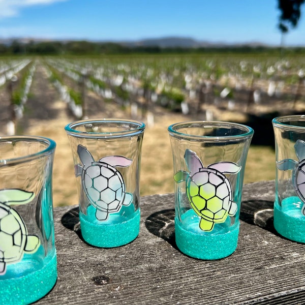 Best Friend Shot Glasses, BFF Shooters, Glittered Shots, Shot Glasses ...