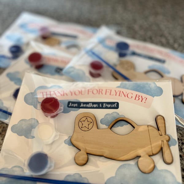 Airplane Party Favor for Kids Personalized Magnet Party Favors for 2 ...