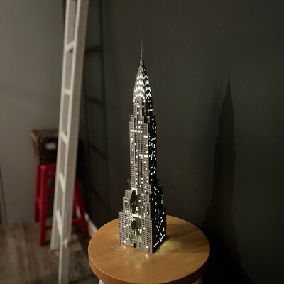 Chrysler Building Light up Model 3D Printed - Etsy