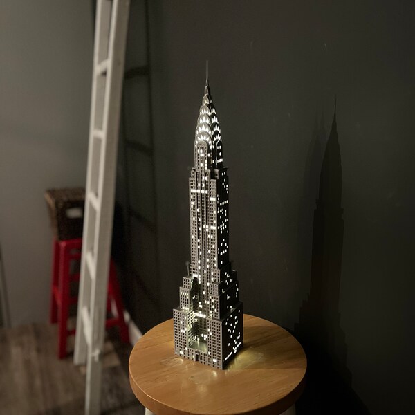 Chrysler Building Light up Model- 3D Printed - Etsy