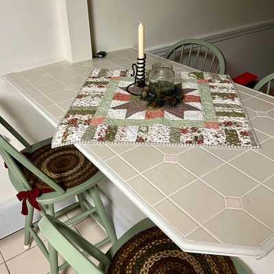 Autumn Star Table Topper, Harvest Table Square, Thanksgiving ...