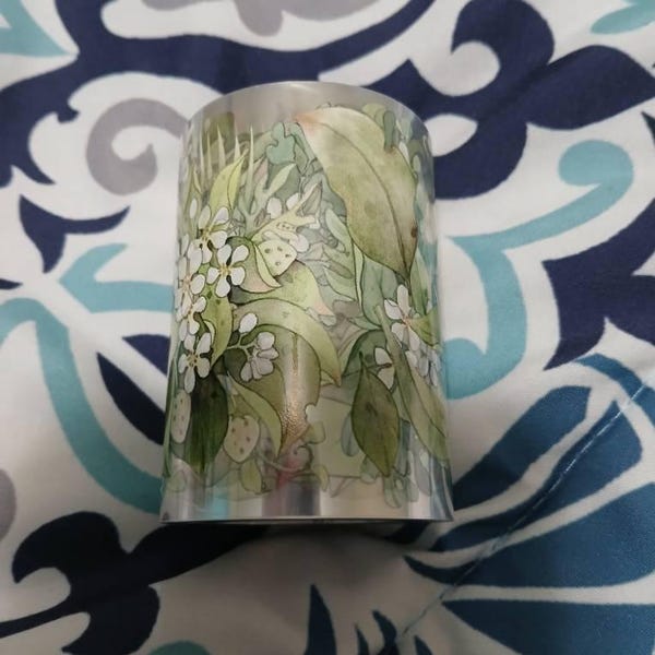 Rub-on Stickers | 3 Sheets Watercolor Wreath Flower Floral Leaves Rub ...