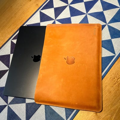 Surface Laptop Studio Case, Gray Leather Sleeve, Surface Slim Pro 6 / 7 ...