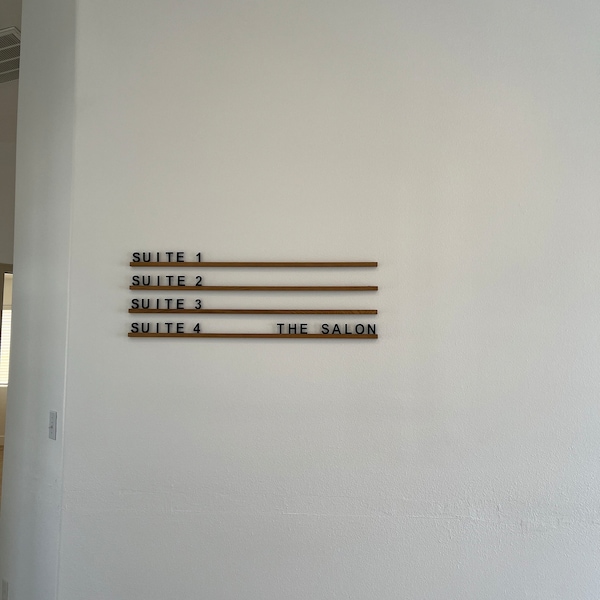Wall Mounted Menu Rails With Changeable Letters, Wood Wall Menu Board ...