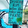 Rum Sign, Porch Sign, Patio Decor, Tiki Bar Decor, Pirate Sign ...