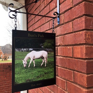 Premium Personalised Hanging Pub Sign for Home Bar or Man - Etsy UK