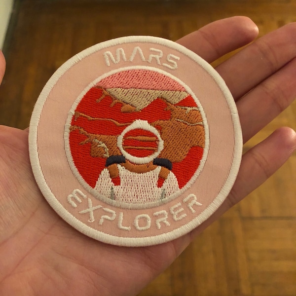 Mars Explorer Embroidered Patch Iron-on/sew-on Custom Applique, NASA ...