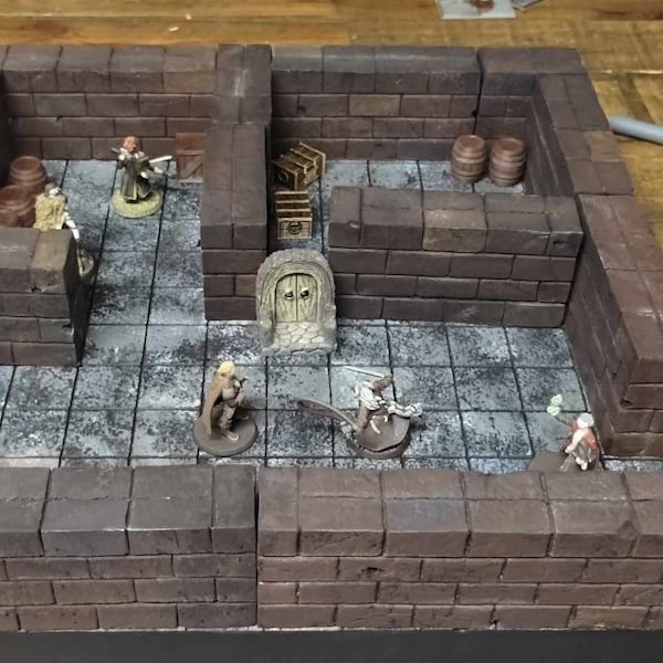 Complete Dungeon Set With Modular Walls B-001 - Etsy