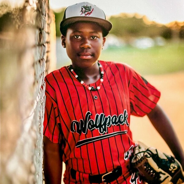 Baseball Drip Necklace Bead Necklace Pollyanna Bling Necklace Navy Gray ...