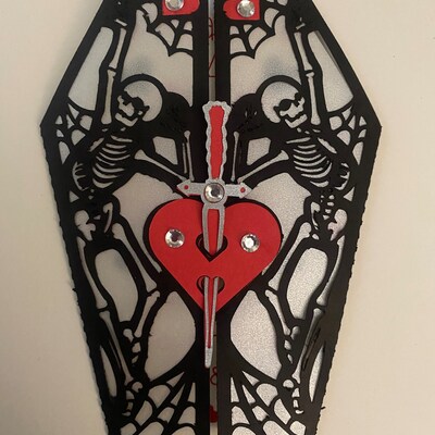 Skull Vines Coffin Card SVG Digital Download - Etsy