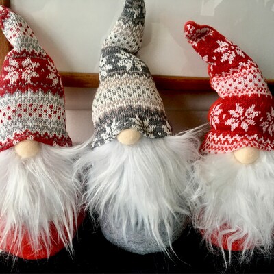 Christmas Gnomes Holiday LED Lighted Tree Ornaments - Etsy