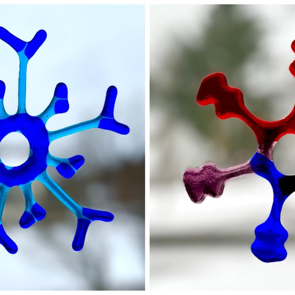 Part Two - How to Make Fused Glass Snowflakes Additional Patterns - Etsy