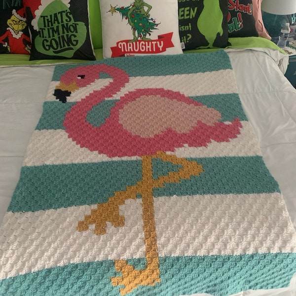 INSTANT DOWNLOAD - Flamingo - Crochet Graph - Crochet Pattern ...