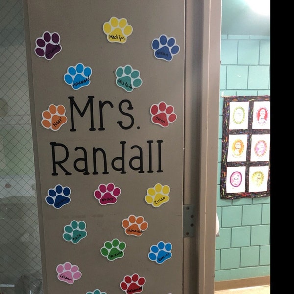 Teacher Name Decal, Teacher Decal, Classroom Decor, Vinyl Wall Decal ...