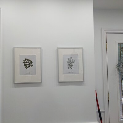 SET of 2 Above Bed Decor Fiddle Leaf Fig Printable Wall Art, Botanical ...