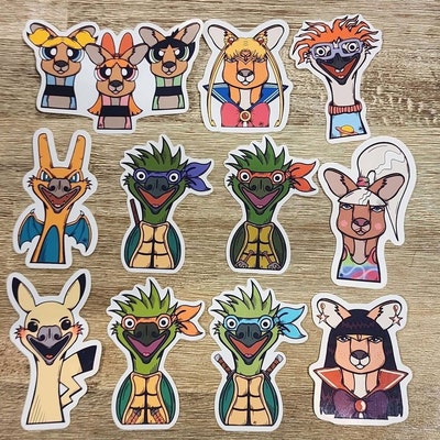 Sailor Moon Kangaroo Vinyl Sticker: Rosita the Roo 6cm X 7.5cm - Etsy