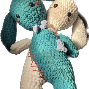 Crochet Pattern Two Headed Plushie Bunny Bear Halloween - Etsy
