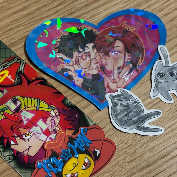 Toji Fushiguro Sticker Set Vinyl Laminate Gloss Sticker JJK Stickers ...