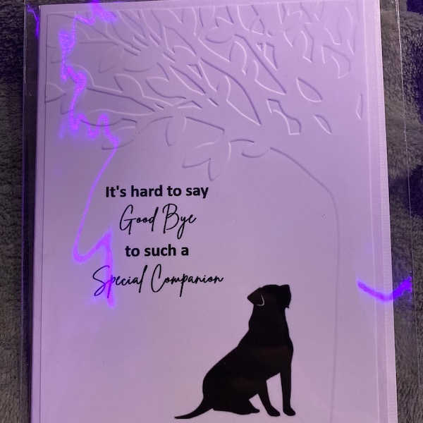 Dog Sympathy Card, Various Breeds Available, Loss of Pet Condolences ...
