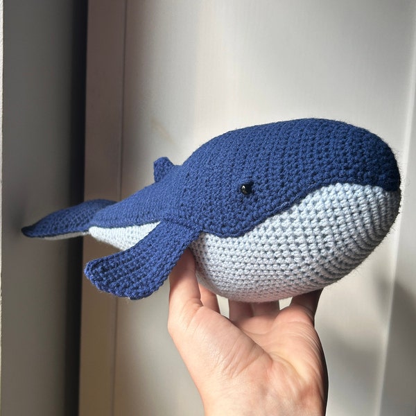 Whale Crochet Pattern, Blue Whale Amigurumi Pattern, Realistic Crochet ...