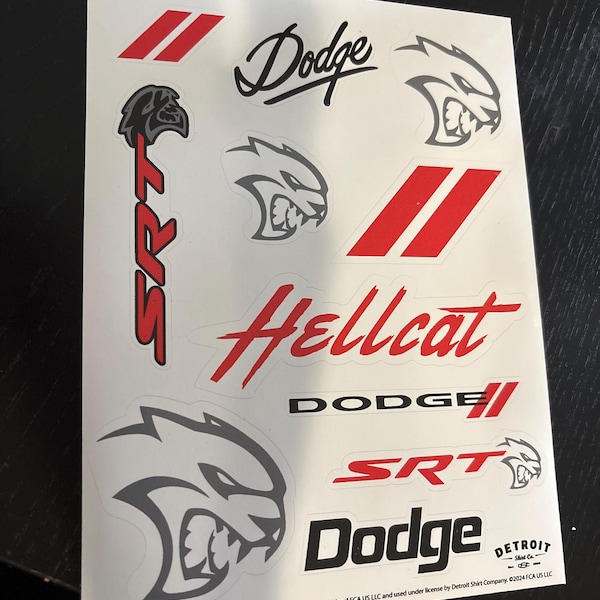Sticker - Dodge SRT Hellcat Redeye - Round - Etsy