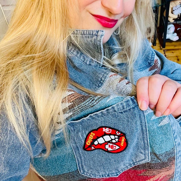 Chiefs Red and Gold Sequin X-large Iron on Patch - Etsy