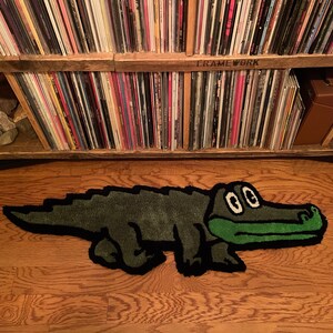 Drippy King Gizzard Gator Hand Tufted Rug Made to Order 3 Feet - Etsy