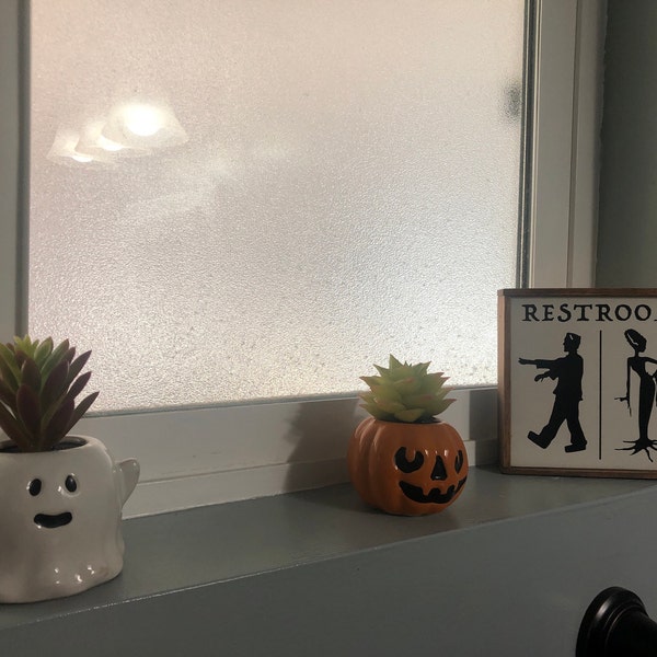 Halloween Decor, RESTROOM Sign, Horror, Farmhouse Sign, Rustic Wood ...