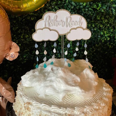 Cloud Cake Topper Rainbow Cloud Cake Topper Pastel Cake - Etsy