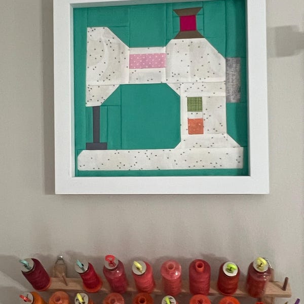 Sewing Machine Quilting Sewing Quilt Block PDF Pattern - Includes ...