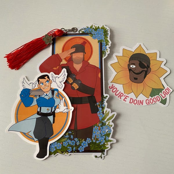TF2 BLU Team Patches - Etsy