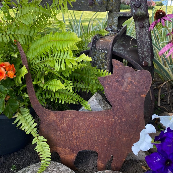 Rusty Goat, Rusty Lawn Art, Metal Art, Metal Silhouettes, Metal Lawn ...