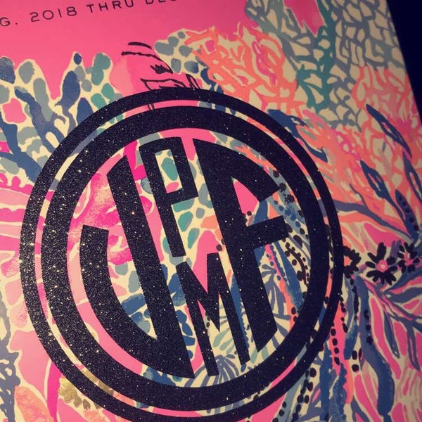 Four Initial Monogram Decal Sticker - Four Letter Monogram Decal, 4 ...