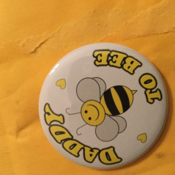 Daddy to Bee Daddy to Be Mother to Be New Born Baby Shower Buttons 2 1/ ...