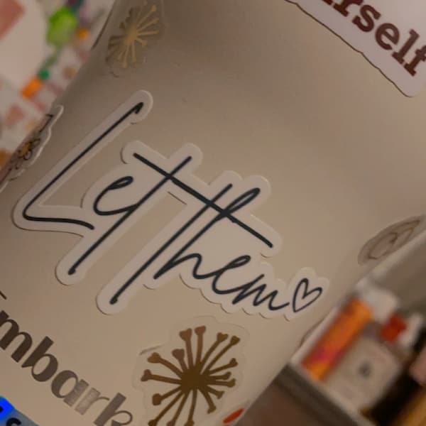 Let Them Sticker, Mental Health Sticker, Self Care, Self Love - Etsy