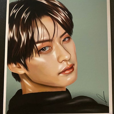 Lee Know From Stray Kids Original K-pop Fanart Print - Etsy