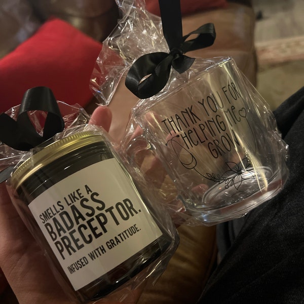Thank You for Helping Me Grow Nurse Glass Mug for Nursing Instructor ...