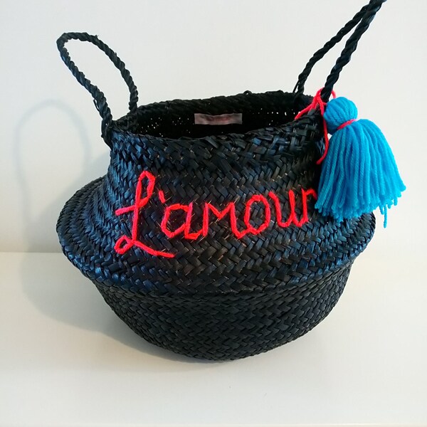 Moroccan Basket Backpack With Leather Straps - Etsy