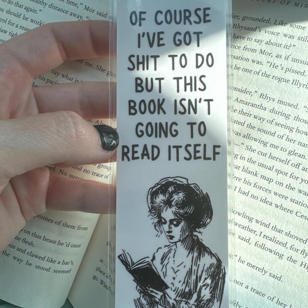 Funny Bookmarks - Sarcastic Bookmarks - Book Lover Gift - Laminated ...