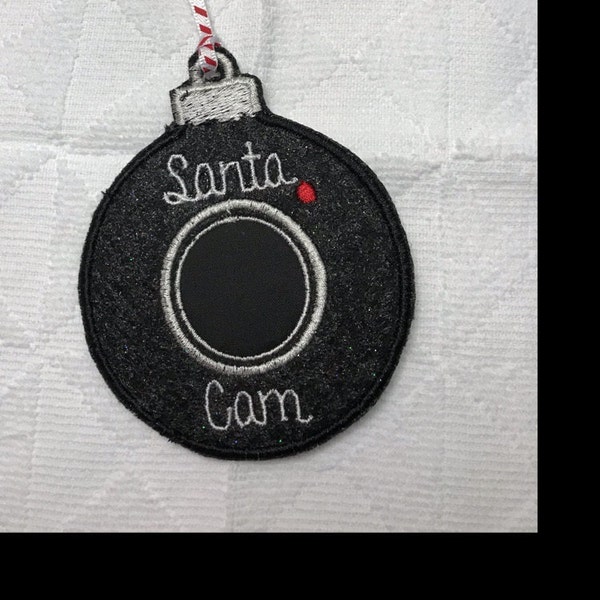 Santa Cam in the Hoop Christmas Ornament Embroidery Design 4x4 DIGITAL ...