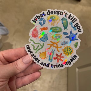 Staph Meeting Sticker, Bacteria Humor, Microbiology, Infectious Disease ...