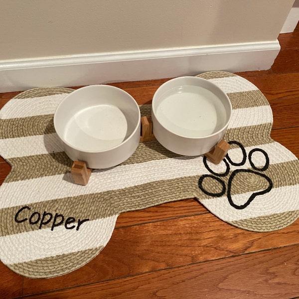 Personalized Dog Bone Mat - Etsy