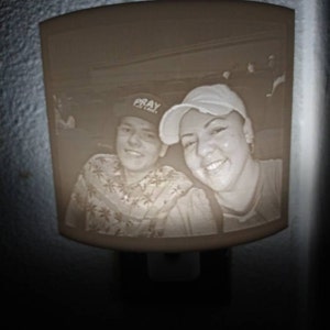 Custom 3D Printed Lithograph Night Light From Photo - Etsy