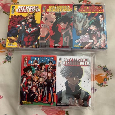 Miniature Manga Books Set of 5 1/4 1/6 and 1/12 Scale Real Text Dolls ...